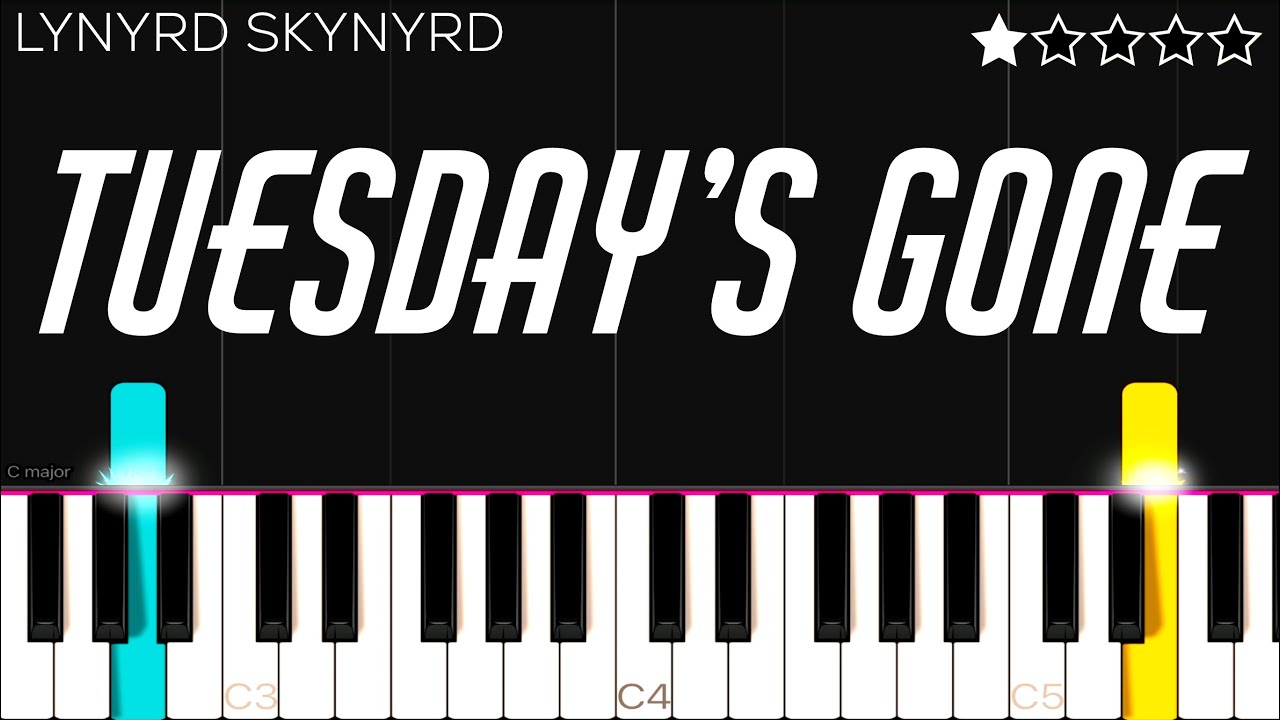Lynyrd Skynyrd - Tuesday’s Gone | EASY Piano Tutorial - YouTube