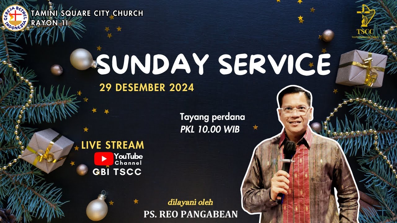 Ibadah Raya Live Streaming Minggu, 29 Desember 2024 | Ps. Reo Panggabean. - YouTube