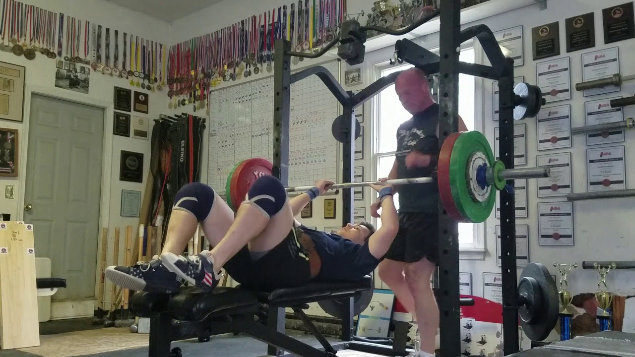 Tyler Bear Maizels 107kg Bench Press x3 @MTHall 4-26-2020 - YouTube