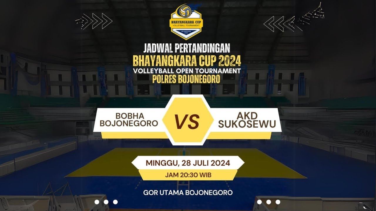 🔴 LIVE BHAYANGKARA CUP 2024 VOLLEYBALL POLRES BOJONEGORO | AKD SUKOSEWU ...