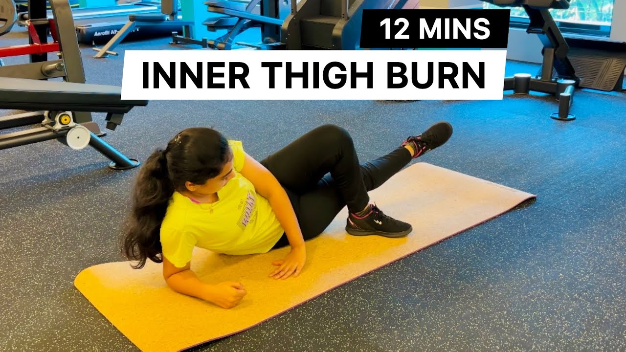12 MIN Inner Thigh Burn & Toning Exercise | Lower Body Workout At Home ...