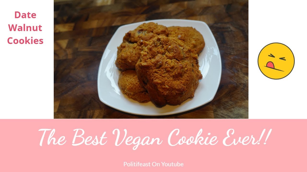 Vegan Date Walnut Cookies - Vegan For Life - YouTube
