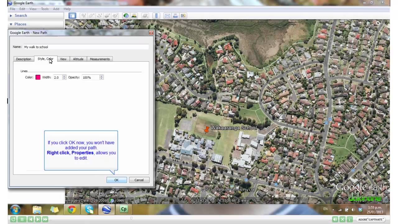 Google Earth - Paths - YouTube