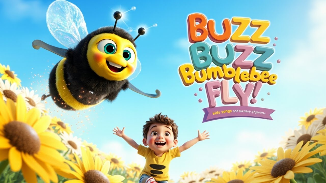 Buzz Buzz Bumblebee Fly 🐝 | Kids Songs and Nursery Rhymes | Fun Bee ...