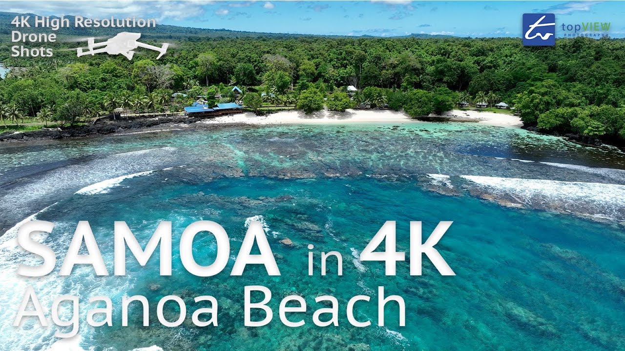 Aganoa Beach, Samoa - 4K Drone Aerial Views - YouTube