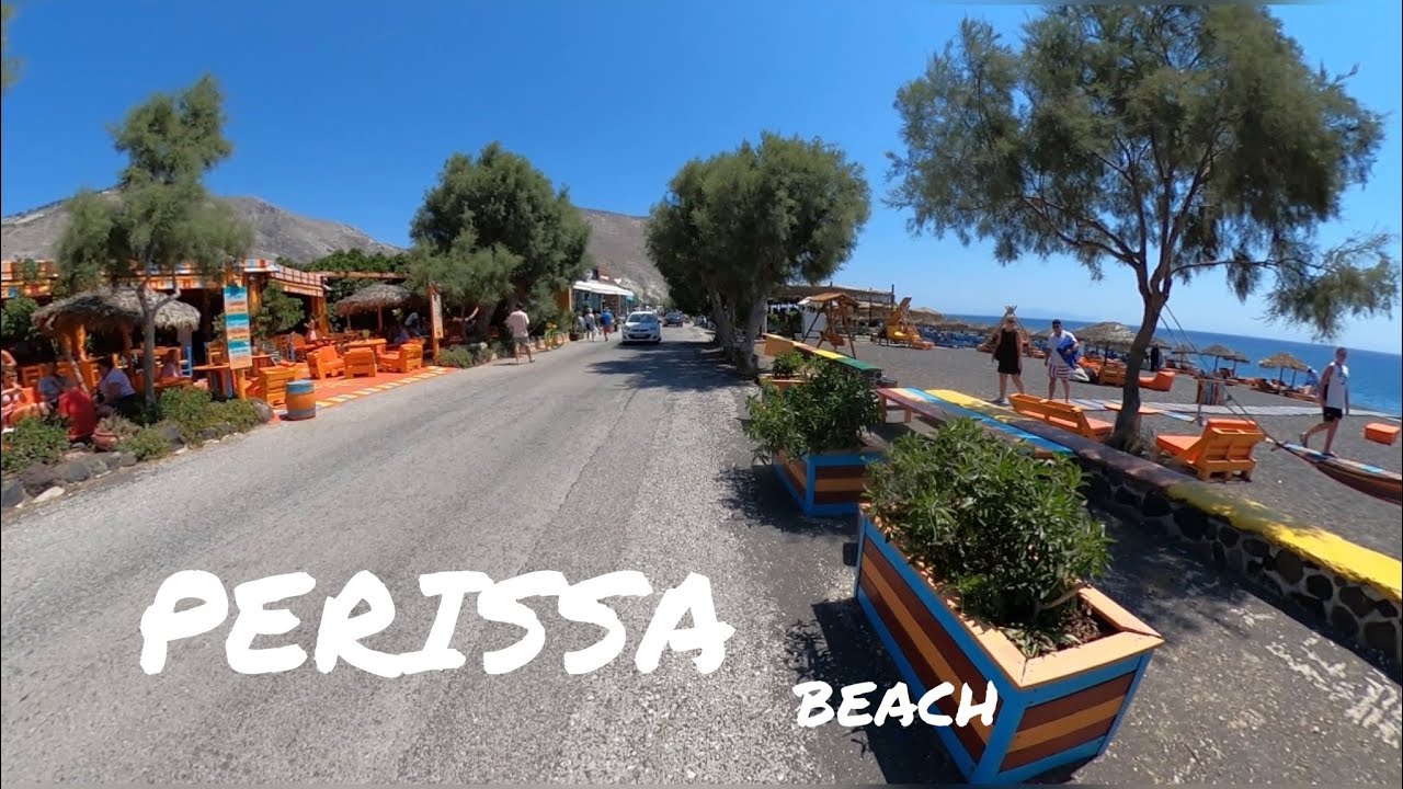PERISSA BEACH SANTORINI - YouTube