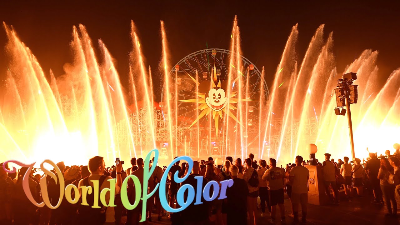 World of Color | Disney California Adventure Park | Full Show POV ...