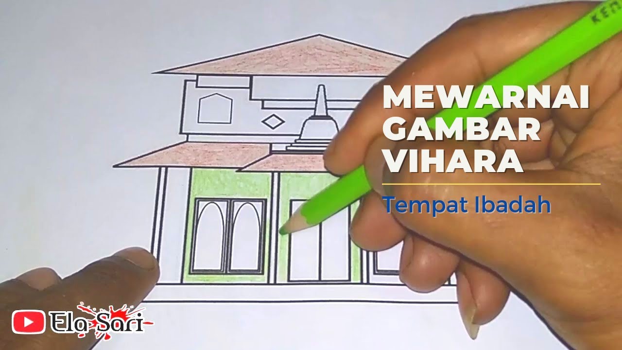Mewarnai Gambar Wihara