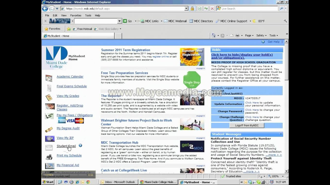 Forwarding Your MYMDC Email - YouTube