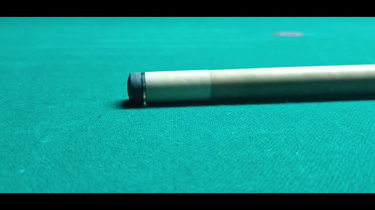 Unknown Custom pool cue - Showing how it rolls, together and apart ...