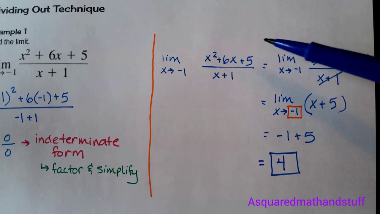Dividing Out Technique - YouTube