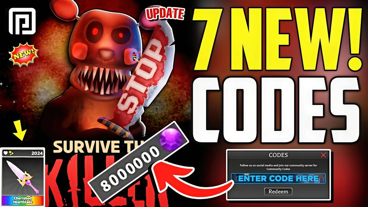 ⚠️UPD!💥CODES⚠️SURVIVE THE KILLER ROBLOX CODES 2024 - SURVIVE THE KILLER ...