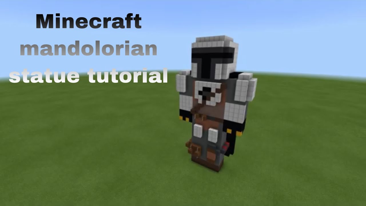 How to build The mandolorian in minecraft - YouTube