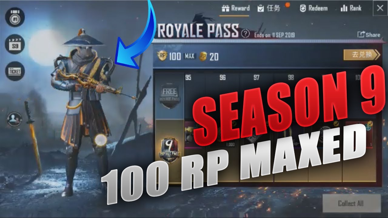 Season 9 RP Maxed Upgrade 100 Level, Giveaways, Release Date & Time ...