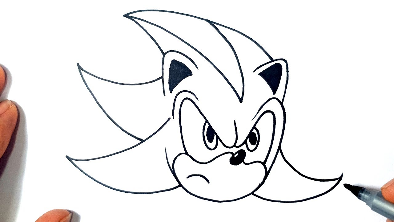 How To Draw Sonic the Hedgehog Easy Step By Step || Easy Sonic Drawing ...