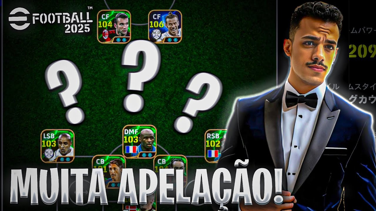 FORMAÇÃO APELONA UMA DAS MELHORES NO EFOOTBALL 25 MOBILE - YouTube