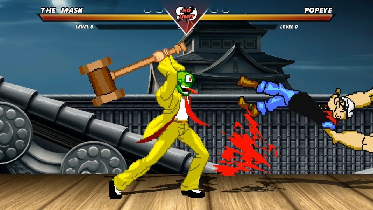 THE MASK vs POPEYE - Highest Level Incredible Epic Fight! - YouTube