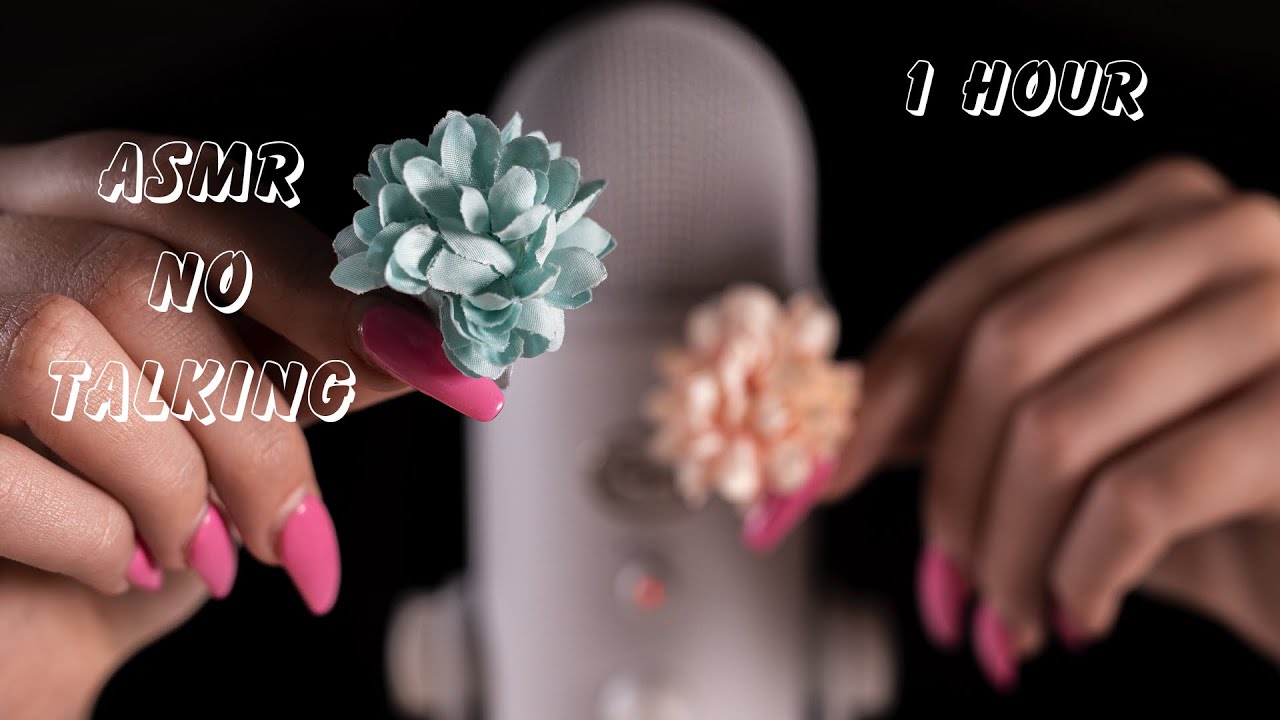 1 HOUR ASMR - Flower Clips 🌸- Very relaxing sounds - Sleep fast tonight ...