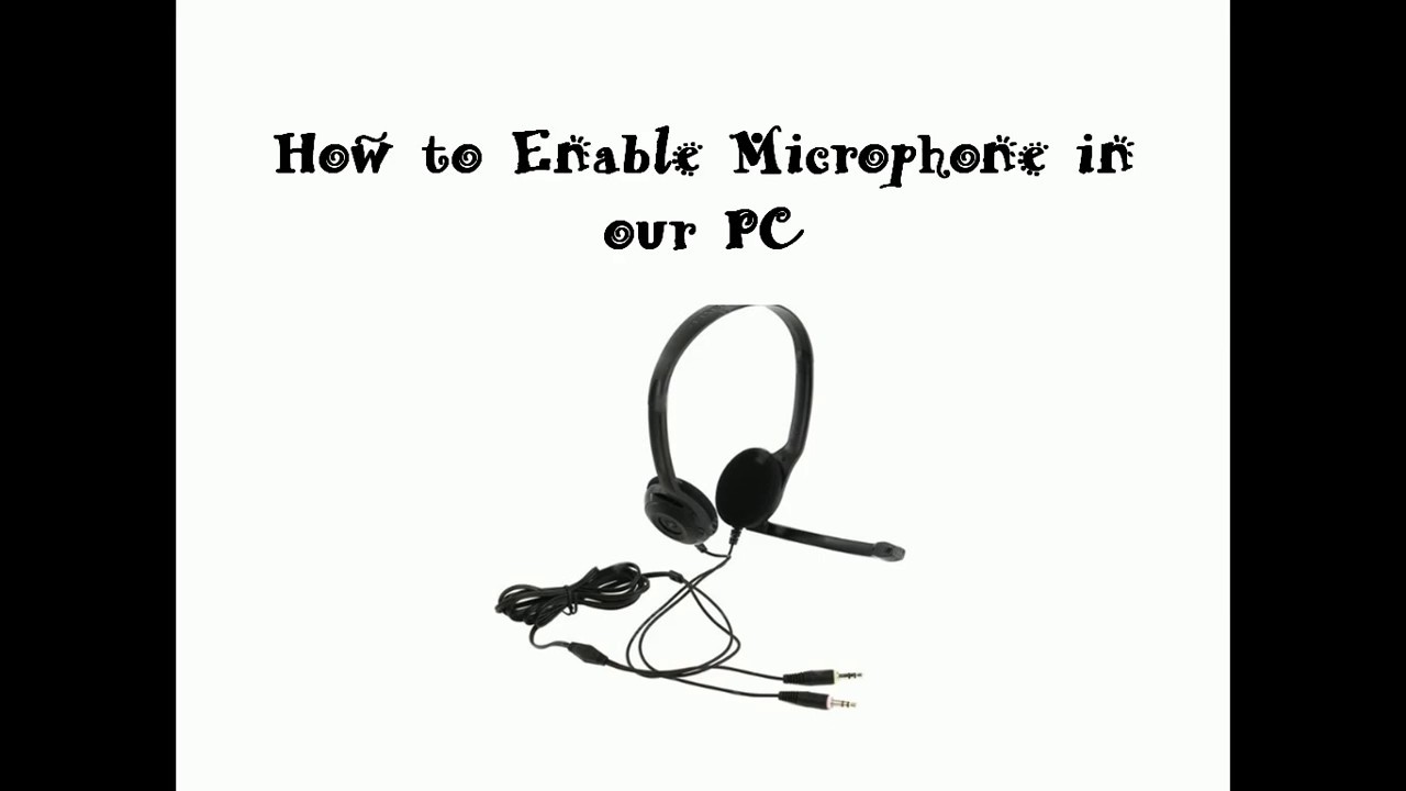 How to setup microphone MIC in PC - YouTube