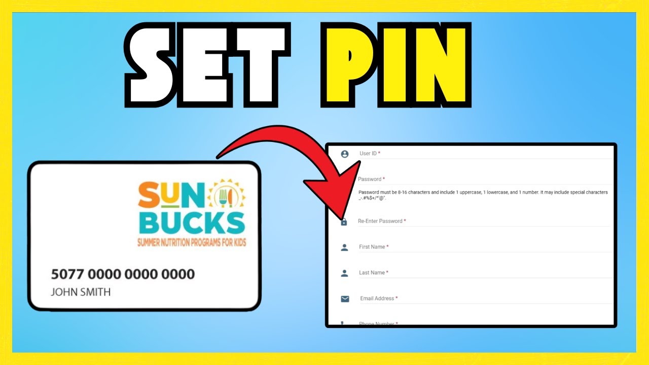 How To Set PIN For Sun Bucks Card - Quick & Easy - YouTube