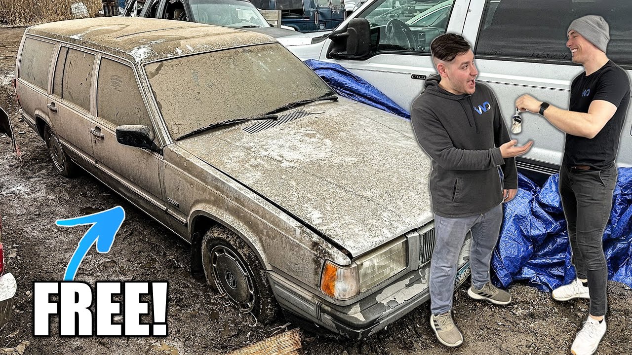 First Wash In 12 Years: Free ABANDONED 1990 Volvo 740 Wagon! Detailing ...