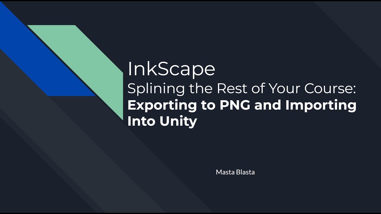 Inkscape: Splining the Rest of Your Course - Export to PNG and Import ...