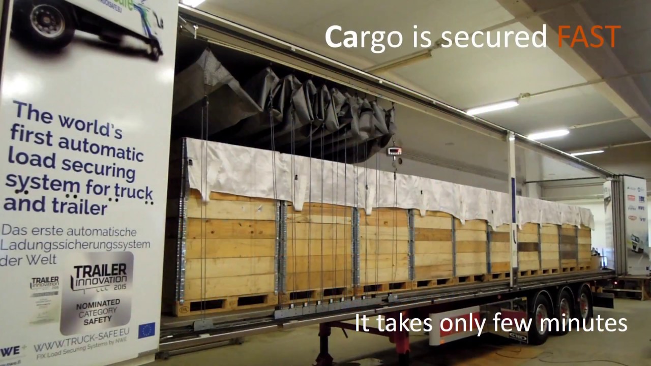 Truck- Safe - Fully automatic and remotely controlled cargo securing ...