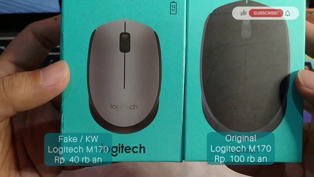 Cara Cek Mouse Ori vs KW. Logitech M170, Fake vs Original - YouTube