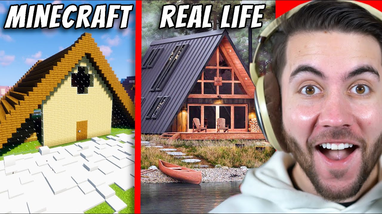 I Gave 100 Players One Chunk To Build Their Real Life House! (Minecraft ...
