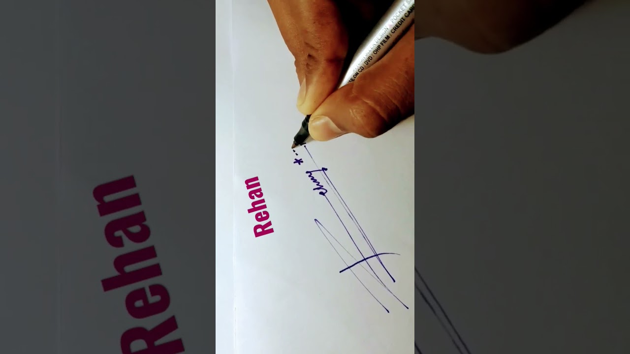 Rehan Stylish Name Signature | Search On YouTube | #shorts #signature # ...