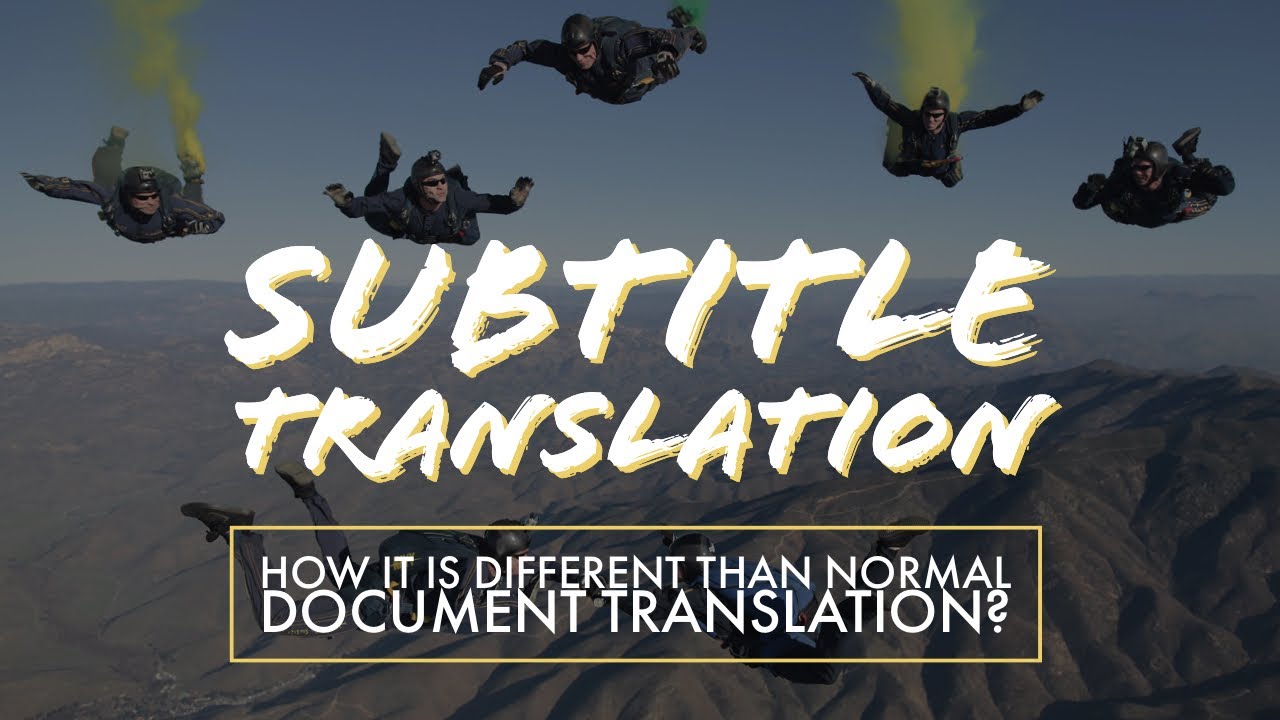 What are key differences between Subtitle Translation and Traditional ...