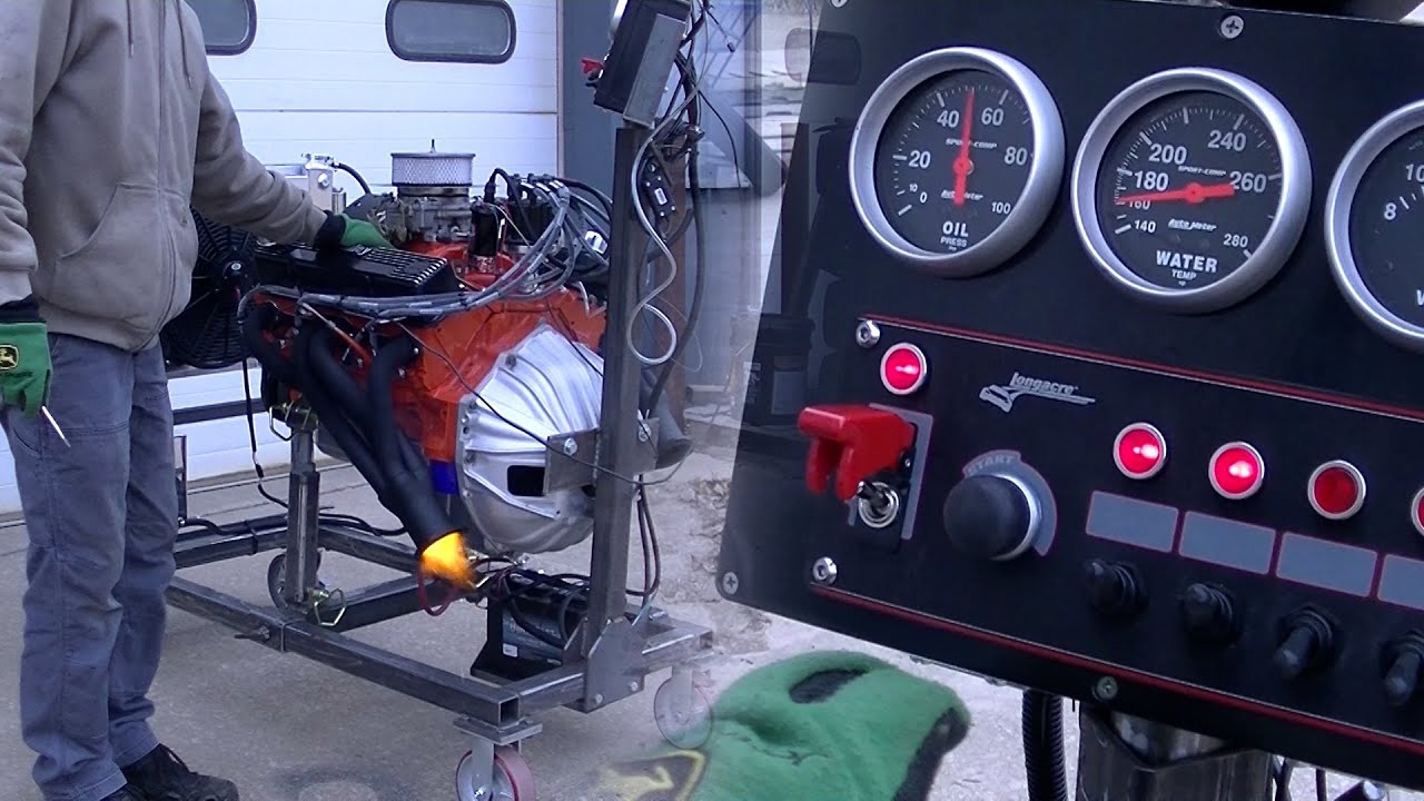 Engine Run Stand #2 First Run - YouTube