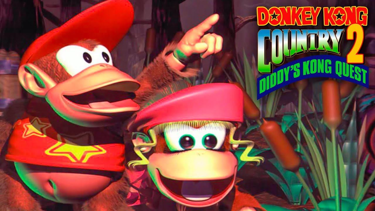 Donkey Kong Country 2 (Super Nintendo) | Jogo Completo | Todas as DK ...