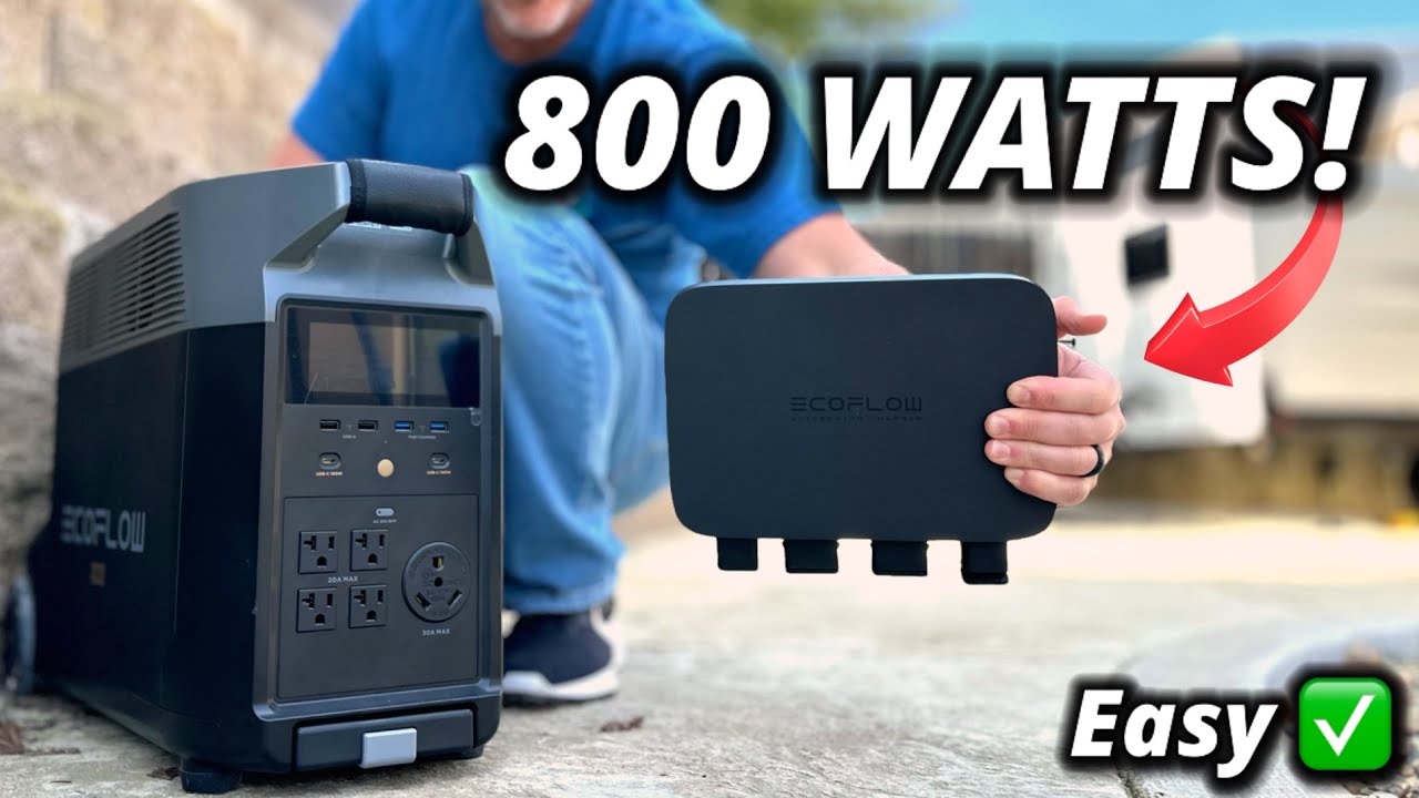 Simplest 800 Watt Add ON! EcoFlow Alternator Charger! - YouTube