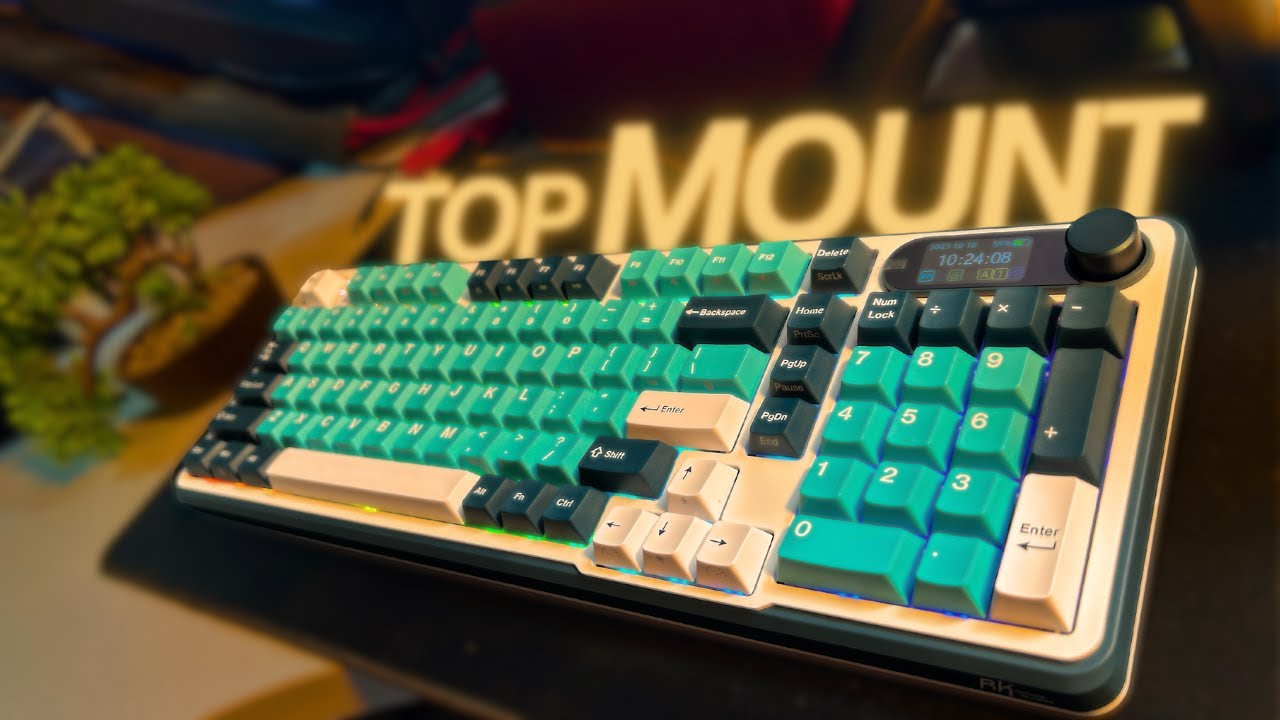 My first Top mounted keyboard! Royal Kludge S98 Review Wireless trimode ...