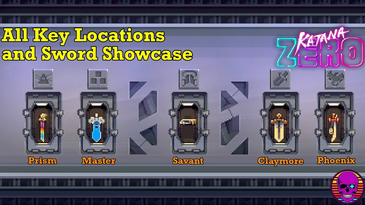 Katana Zero: All Key Locations (Explained) and All Swords Showcase ...