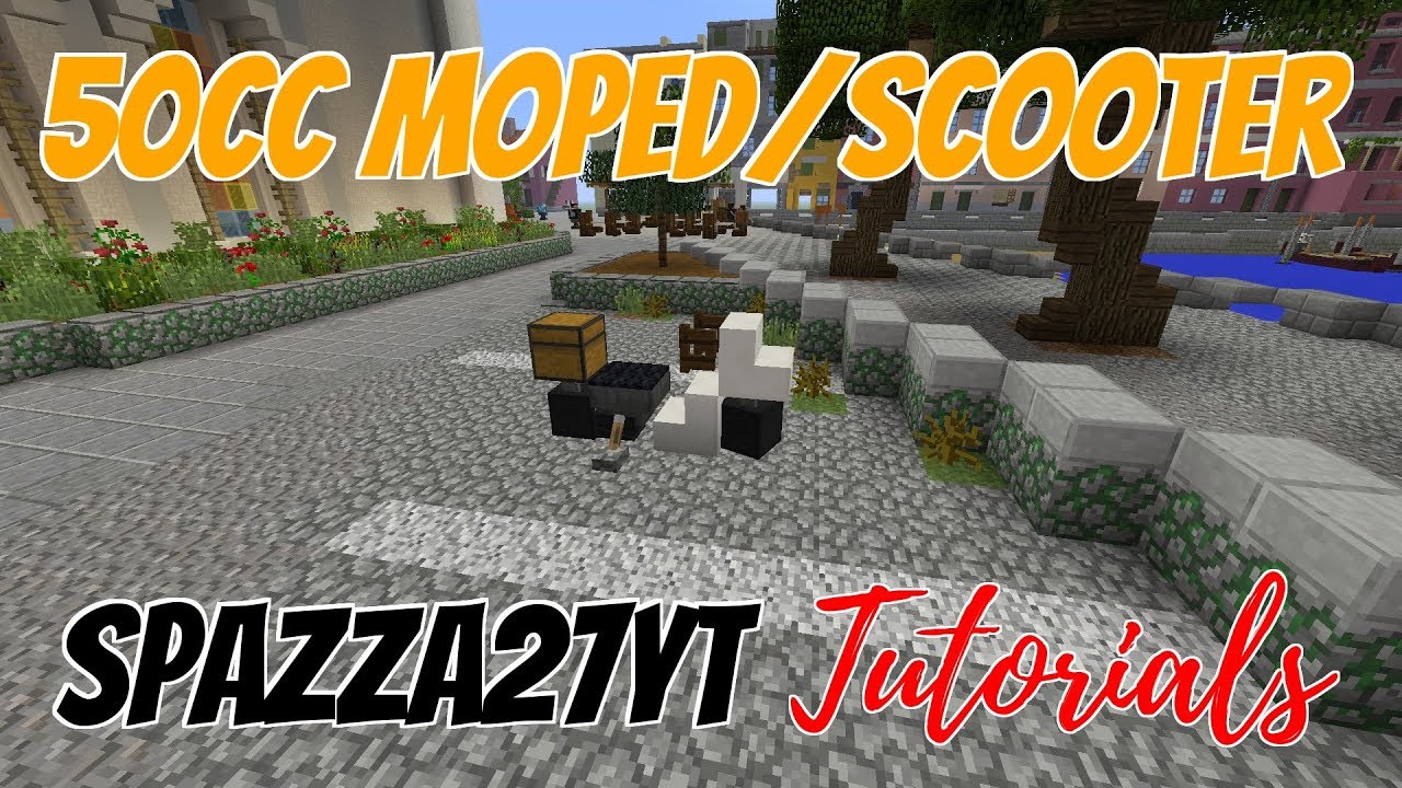 Minecraft 50cc Moped Scooter Tutorial - YouTube