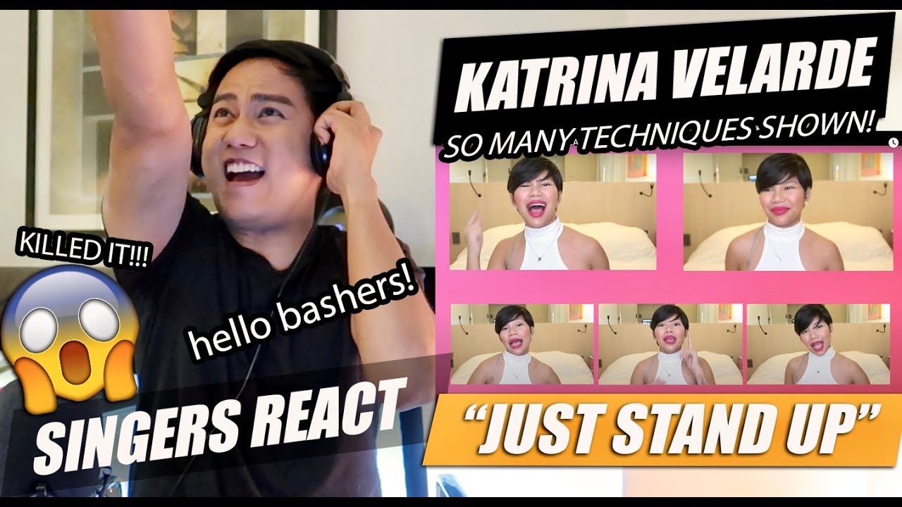 Katrina Velarde - Just Stand Up | SINGER REACTION - YouTube