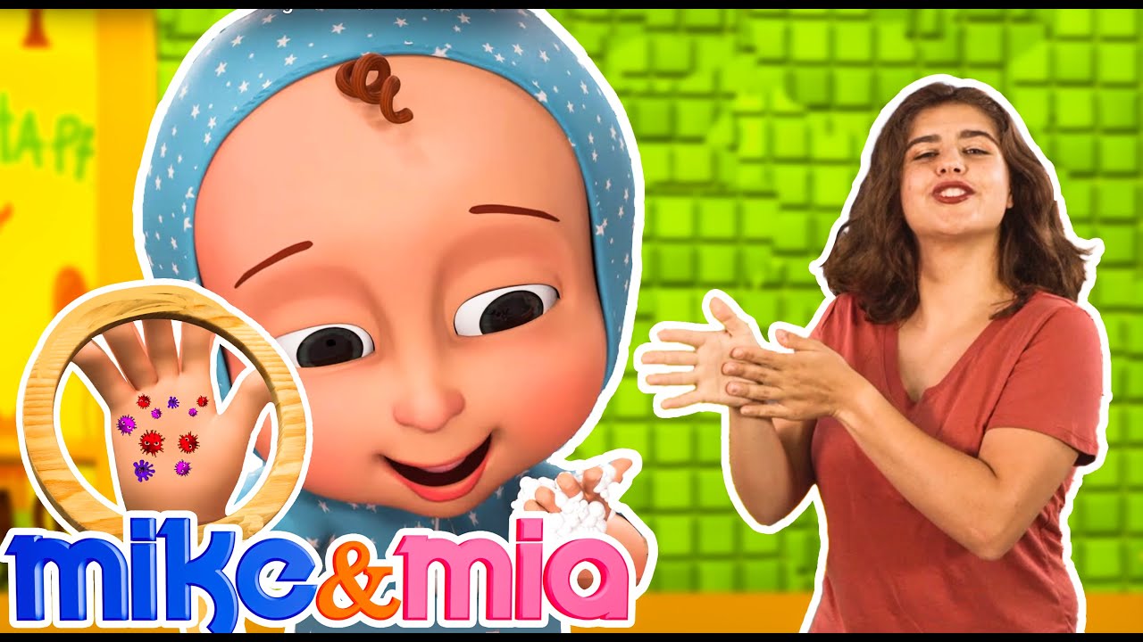 Wash Your Hands | Sign Language for Kids | Mike and Mia - Nursery ...
