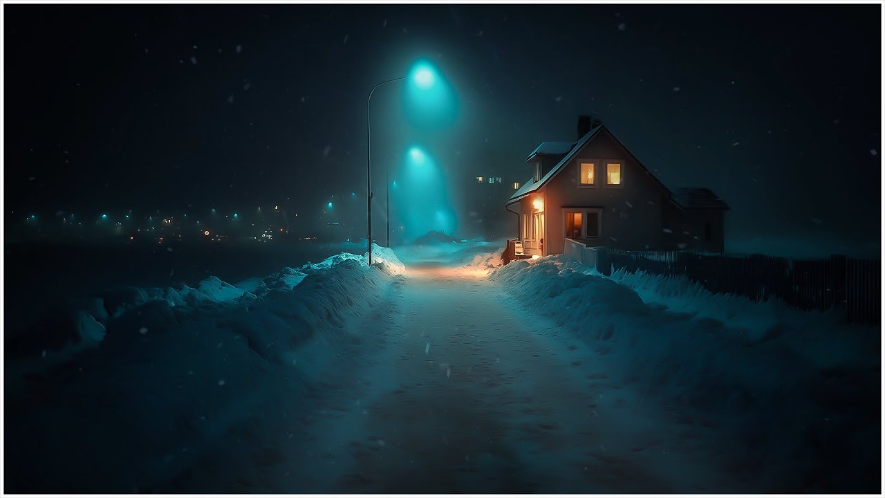 Scary Winter Tempest & Frosty Storm Ambience┇Howling Winds & Freezing ...