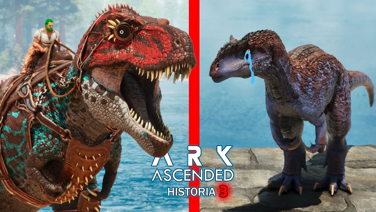 TARBOSAURUS DINOSAURIO SUPERMUTANTE, GIGANOTO ABANDONADA y enemigo ...