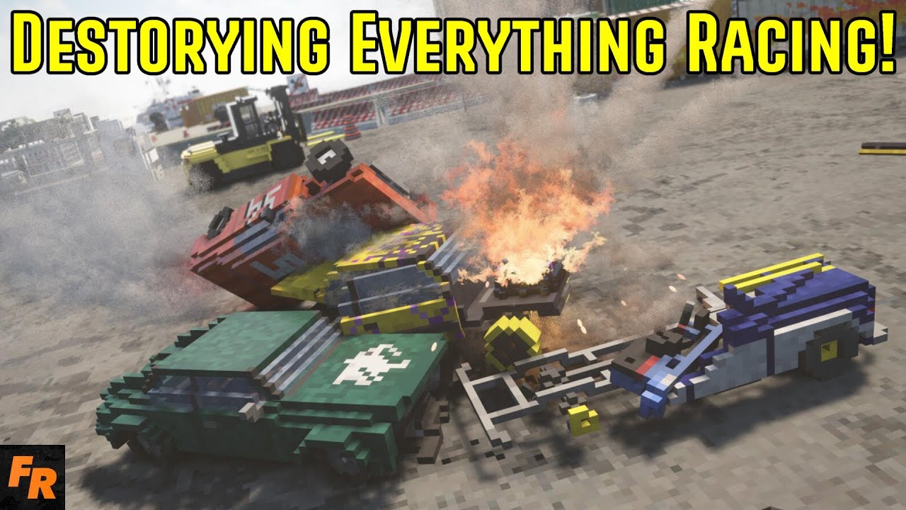 Destroying Everything Racing! - Teardown FolkRace - YouTube