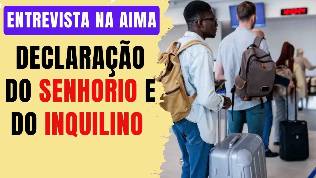AIMA: Declaração do Senhorio | Declaração do Inquilino (Arrendatário ...
