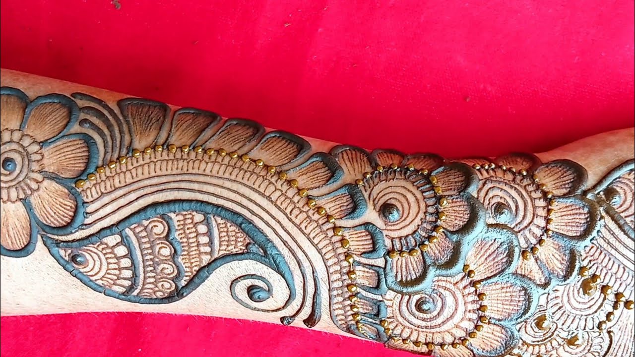 Bail Mehndi Design Back Hand ||Stylish Bail Mehndi Design ||Simple Bail ...