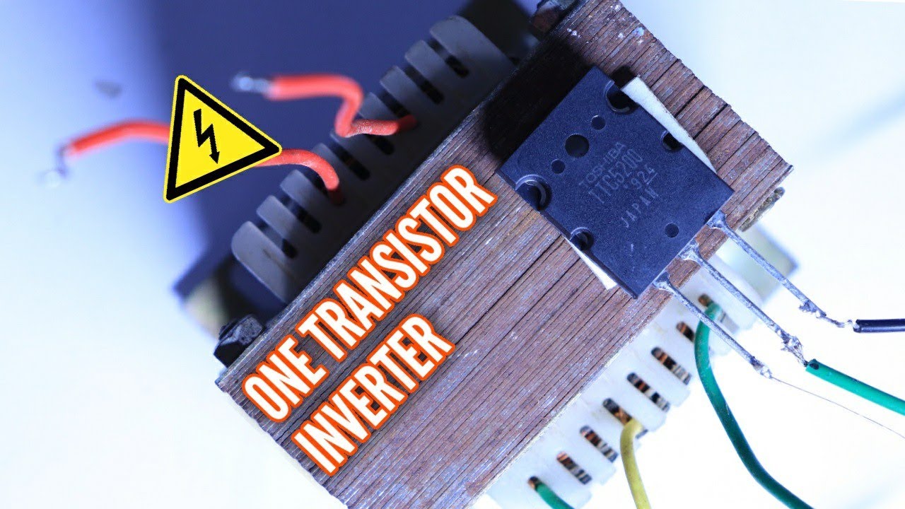 How to make inverter with one transistor | Simple electronics projects ...