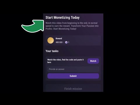 Start Monetizing Today | TapSwap Video Code | TapSwap New Video Code Start Monetizing Today | # ...