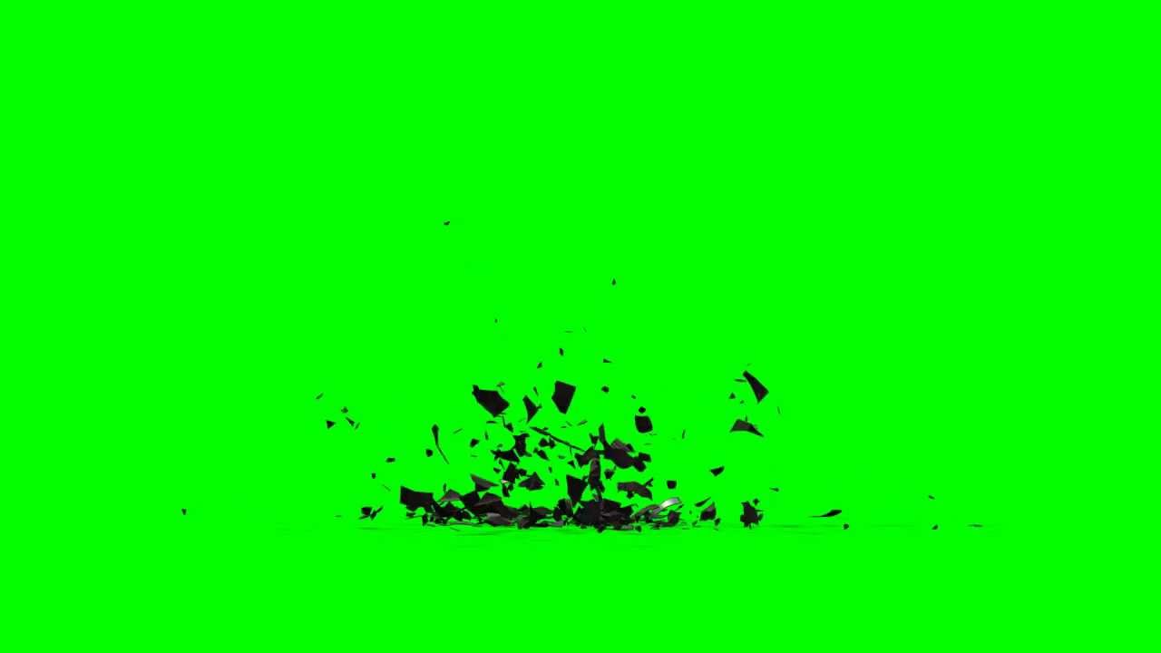 debris explosion 2 (Green Screen) - YouTube