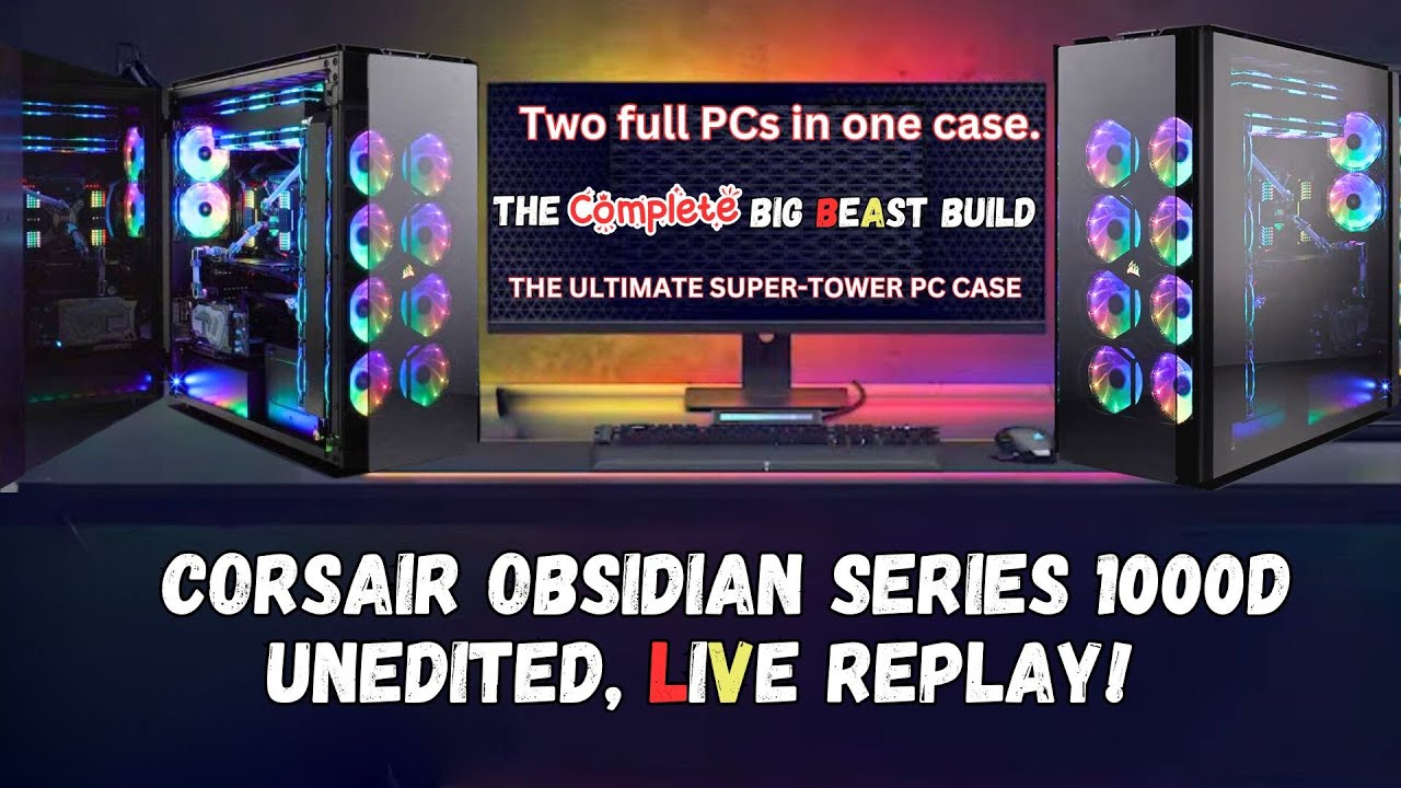 Two Full PCs in One Super-Tower Case - Big Beast COMPLETE Computer ...