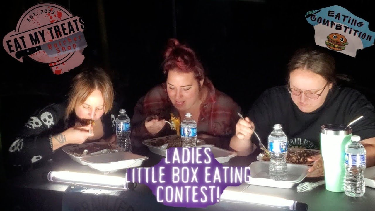 LADIES ONLY LOADED FRENCH FRY EATING CONTEST!! - YouTube
