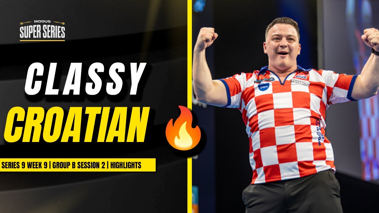 CROATIAN MASTERCLASS🔥🔥| Darts Highlights | Week 9 Group B session 2 ...